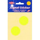 Signal-Sticker Punkte ca. 4 cm / silber