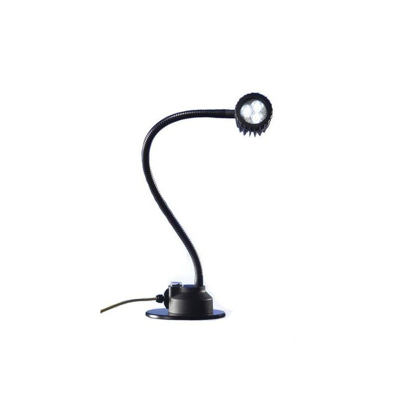 LED-Leuchte mit Flex-Arm 50 cm IP 64 mit Bodenplatte aus Stahl - ohne